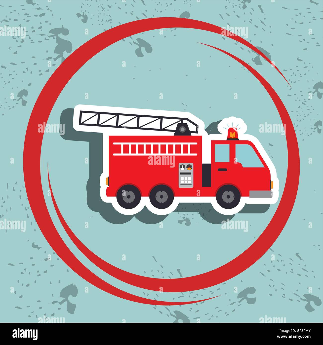 Firefighting and rescue station with rescue vehicle Stock Vector Images ...