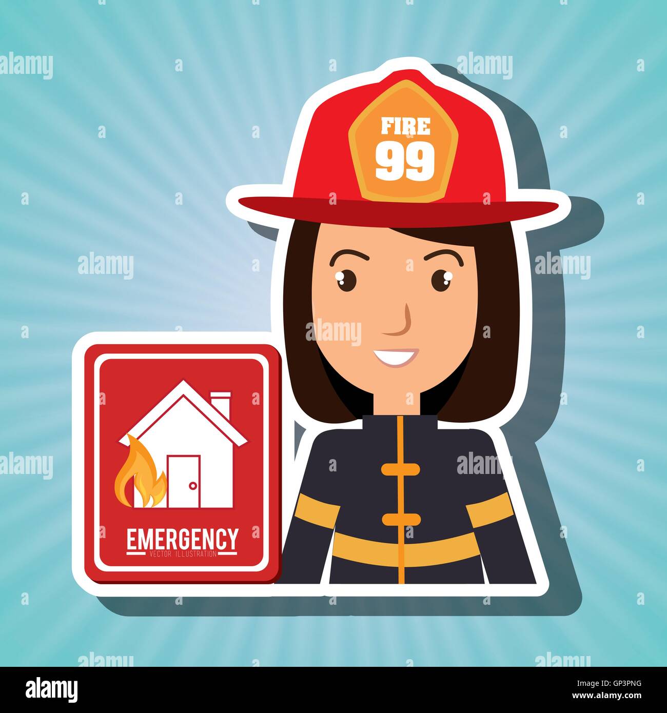 woman fire house icon Stock Vector Image & Art - Alamy