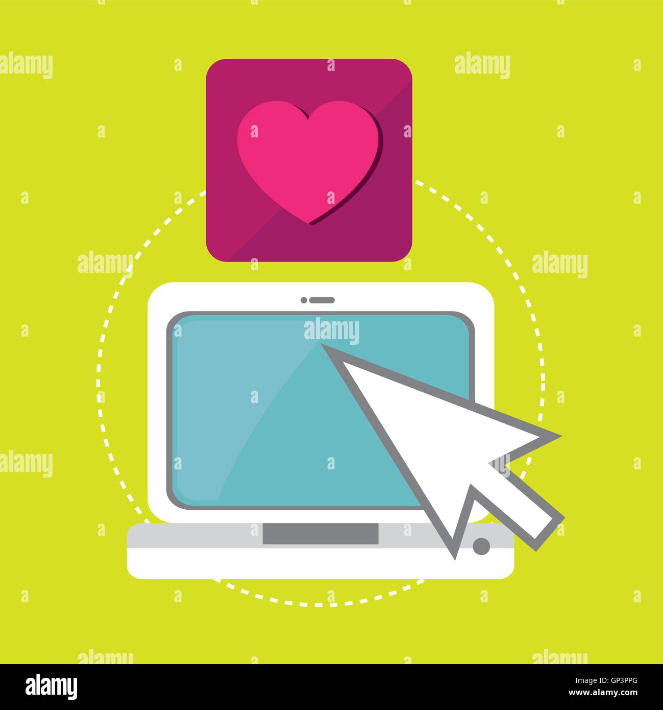 laptop arrow app icon Stock Vector Image & Art - Alamy