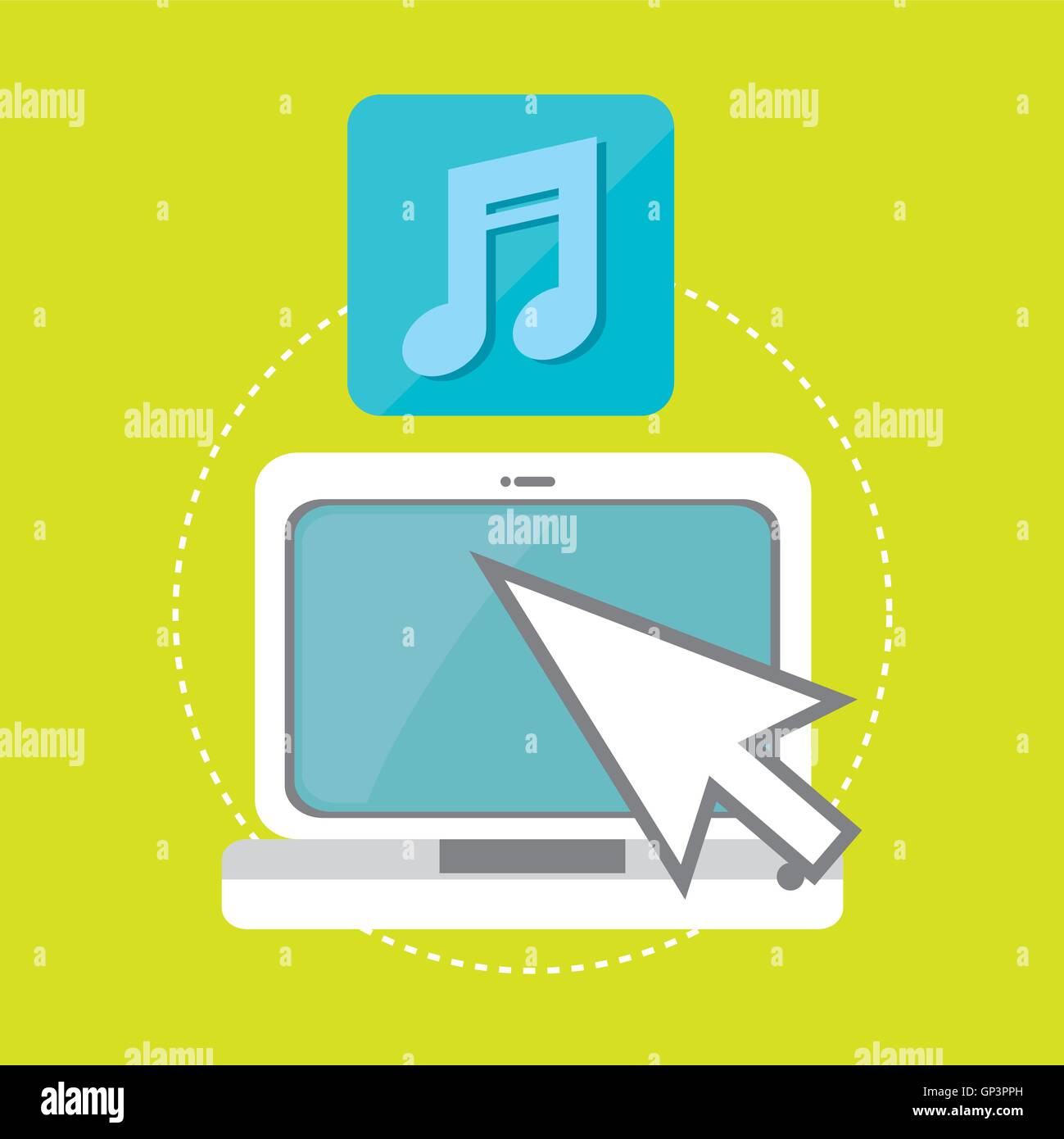 laptop arrow app icon Stock Vector Image & Art - Alamy