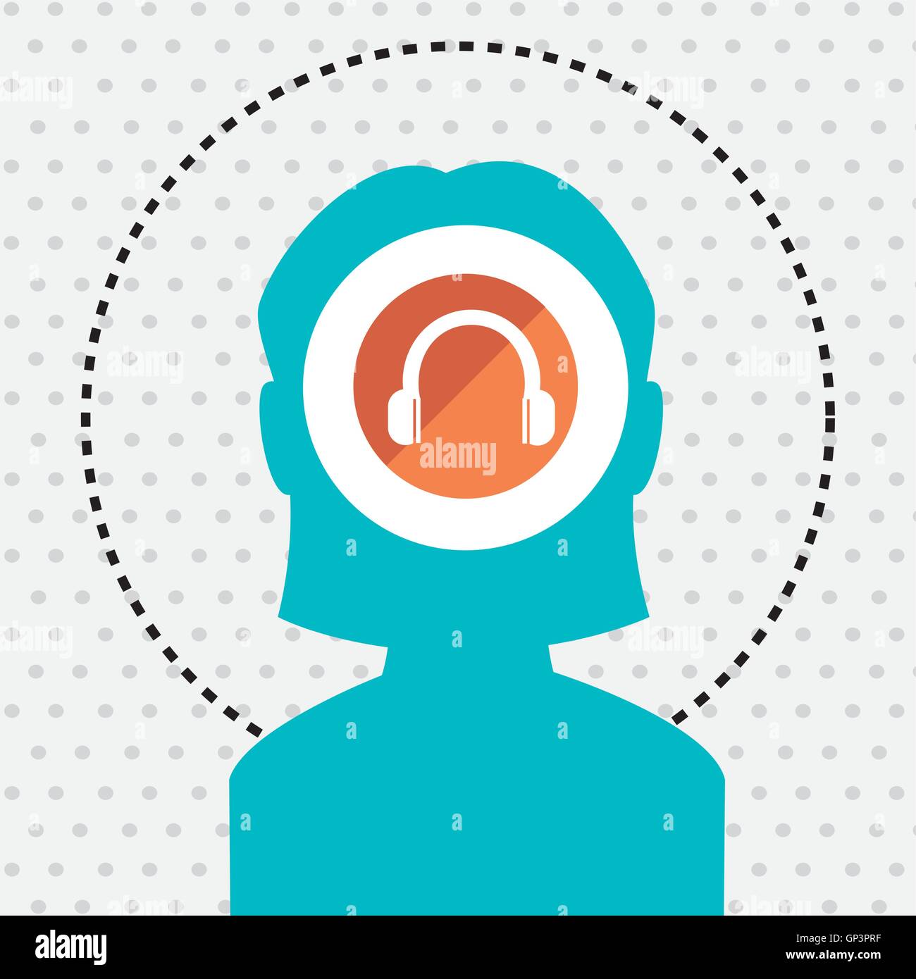Cover ears music Stock Vector Images - Alamy