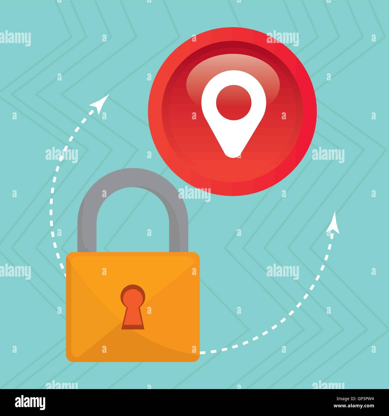 padlock safe pin icon Stock Vector Image & Art - Alamy