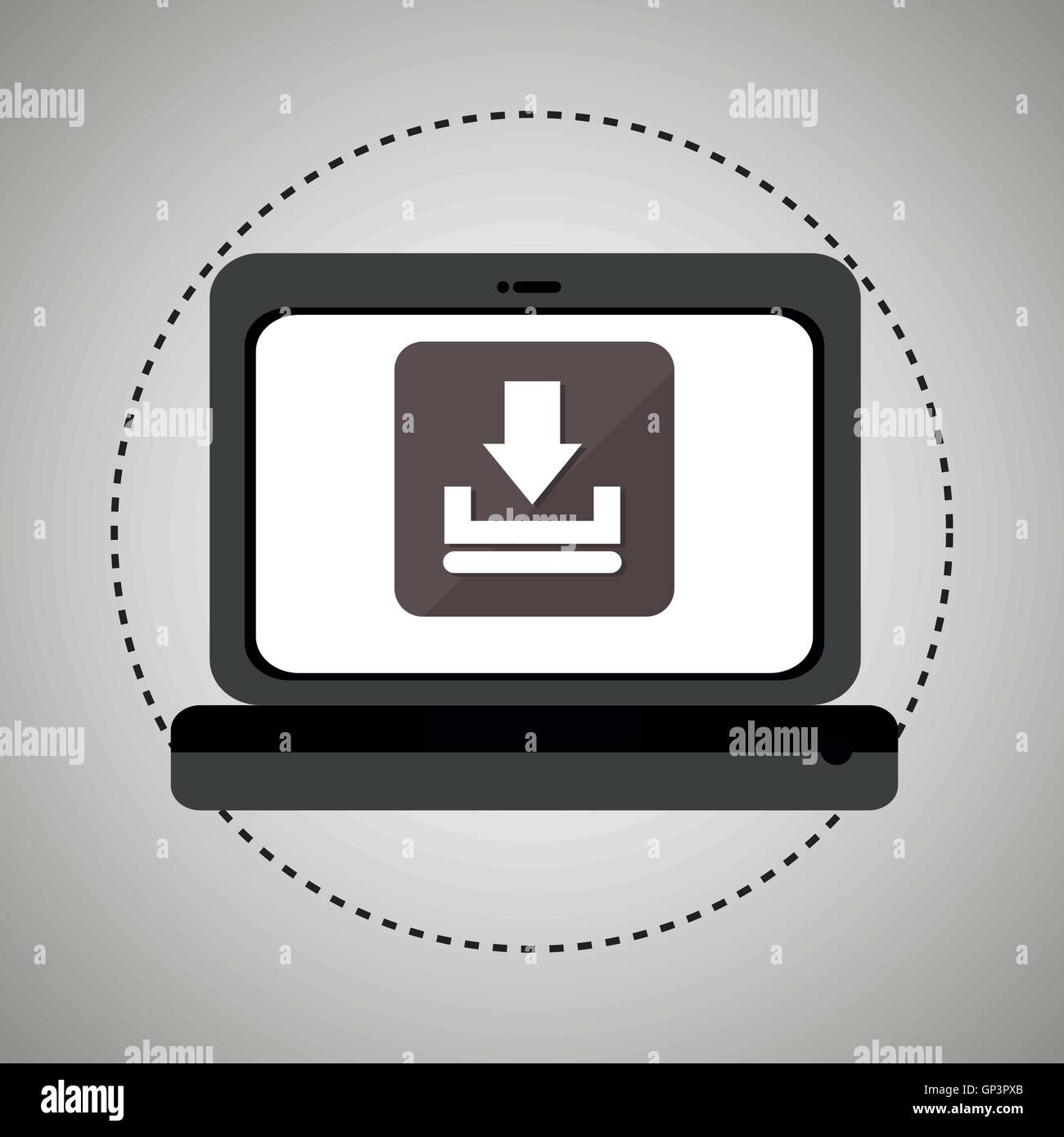 laptop arrow app icon Stock Vector Image & Art - Alamy