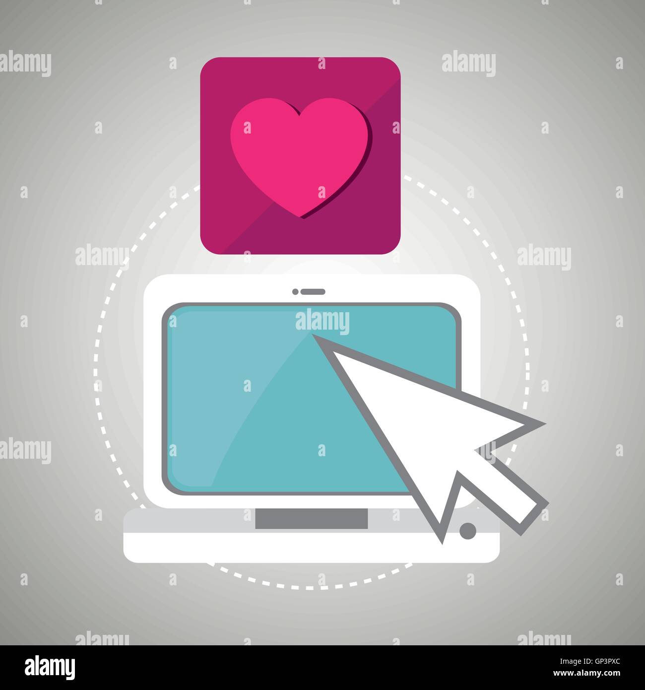 laptop arrow app icon Stock Vector Image & Art - Alamy