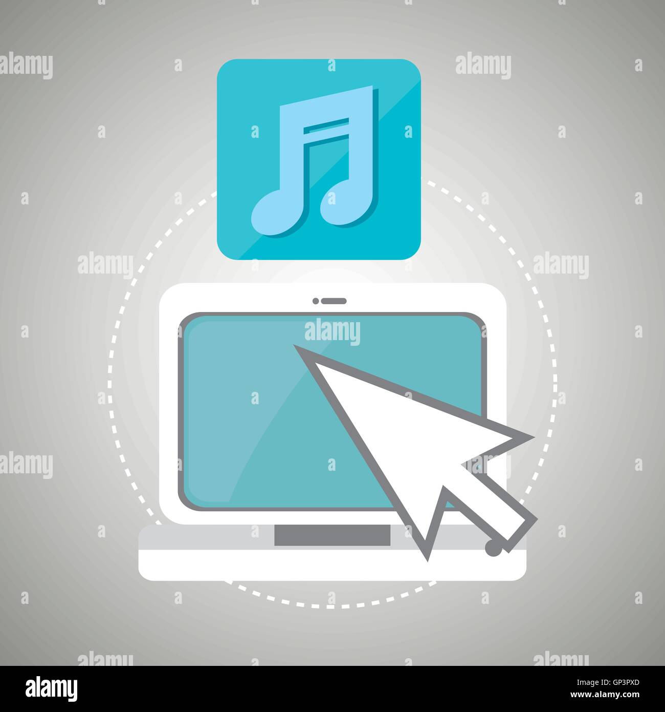 laptop arrow app icon Stock Vector Image & Art - Alamy