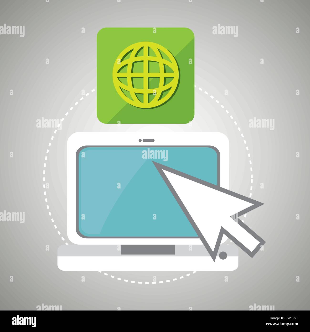 laptop arrow app icon Stock Vector Image & Art - Alamy