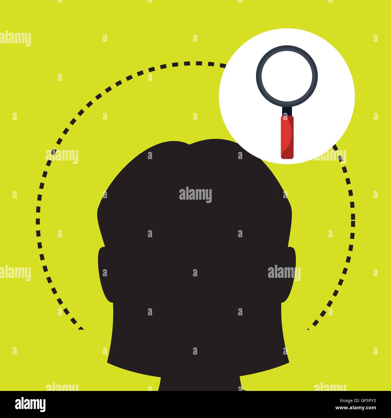 silhouette search loupe icon Stock Vector Image & Art - Alamy