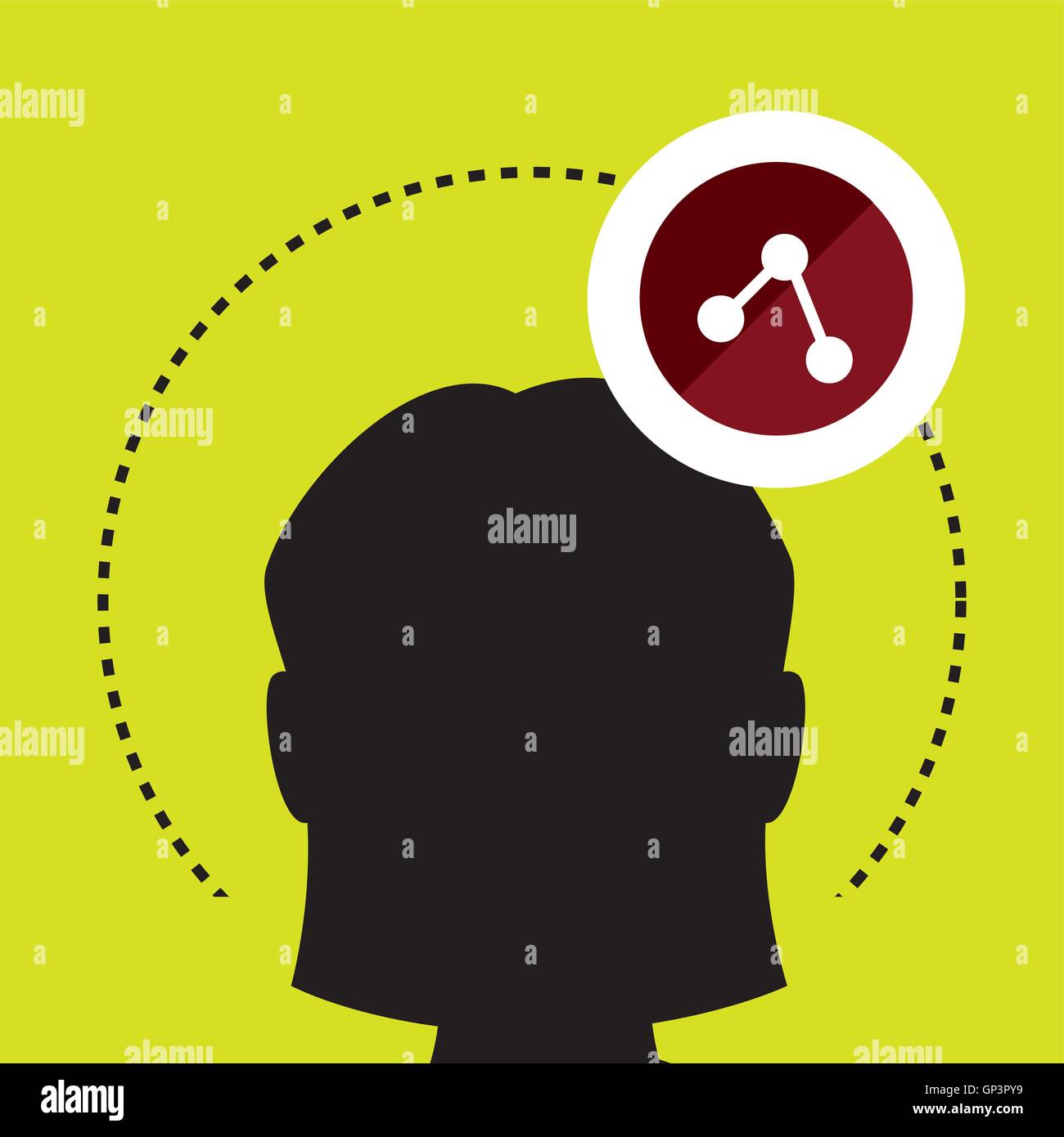 silhouette share connection icon Stock Vector Image & Art - Alamy