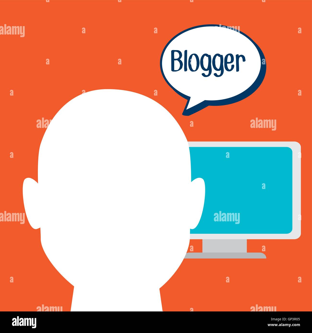 blogger web internet icon Stock Vector Image & Art - Alamy