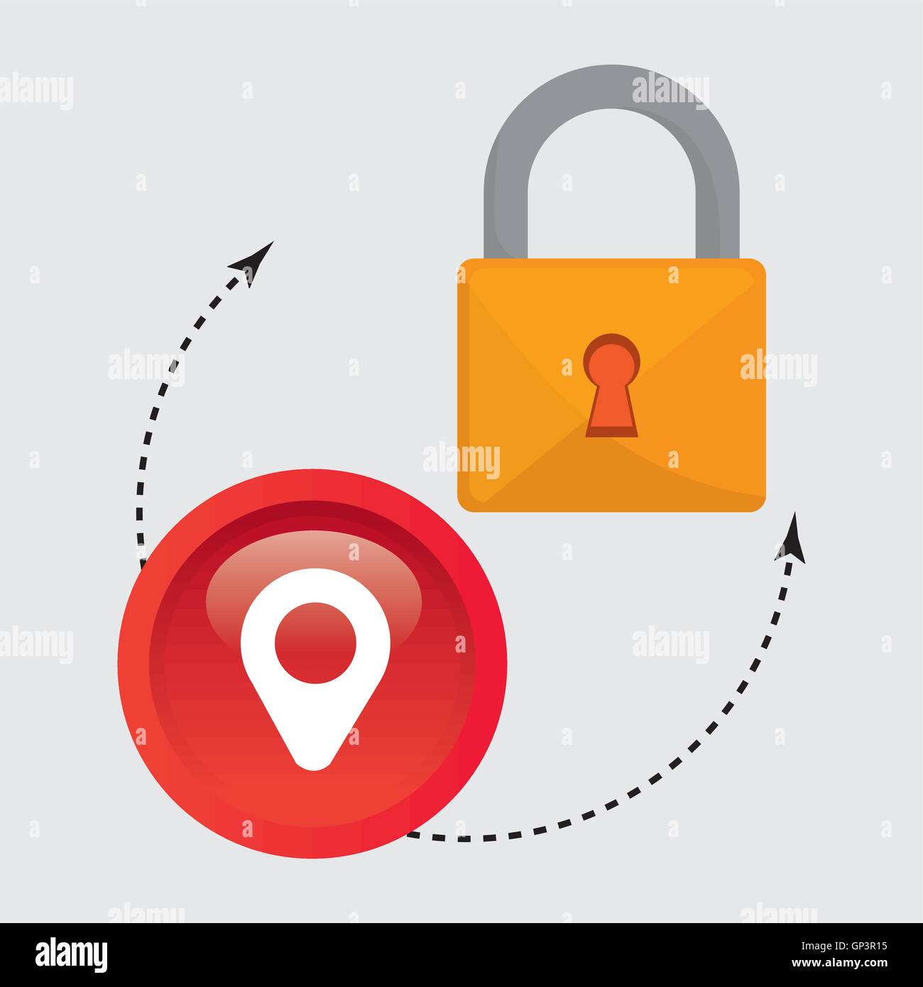 padlock safe pin icon Stock Vector Image & Art - Alamy
