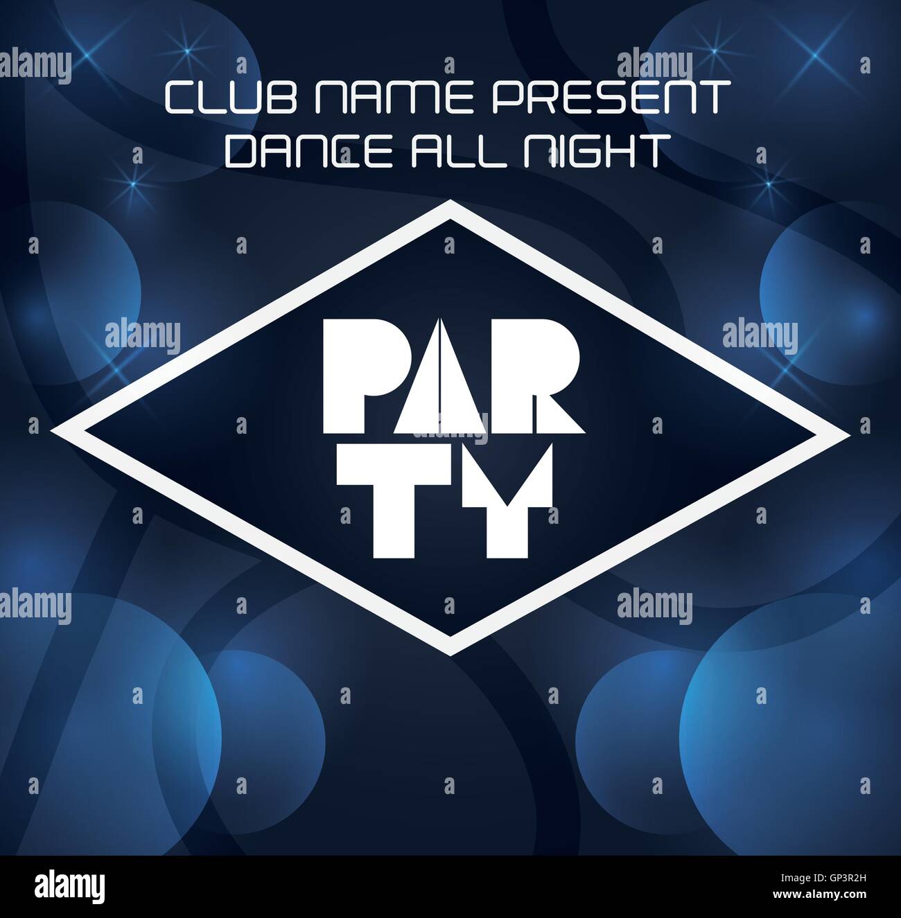 party advertising card design Stock Vector Image & Art - Alamy