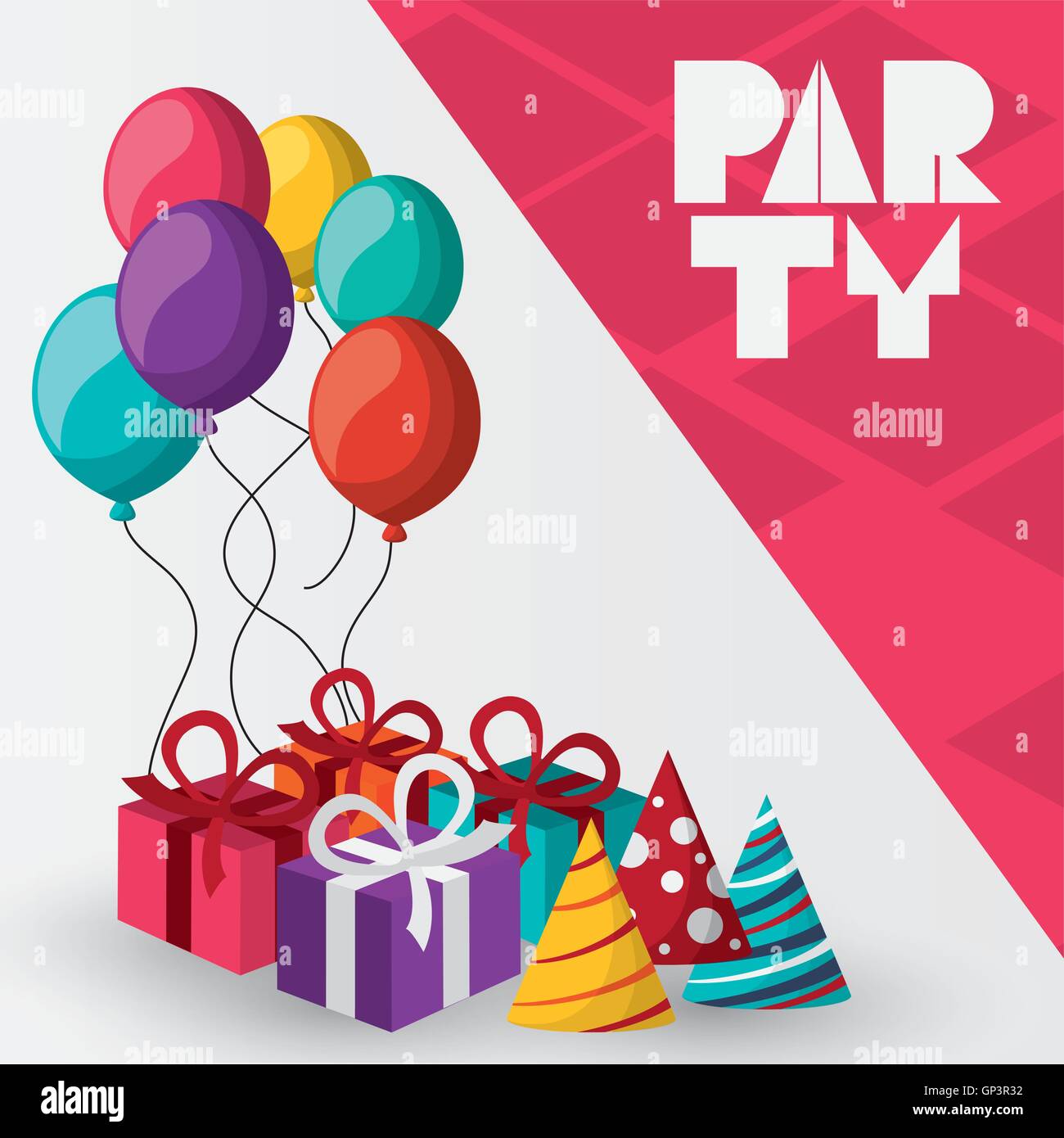 party advertising card design Stock Vector Image & Art - Alamy