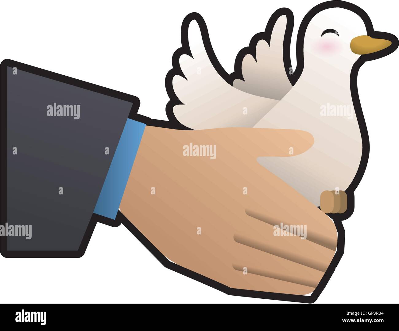 Symbolic dove logo hi-res stock photography and images - Alamy