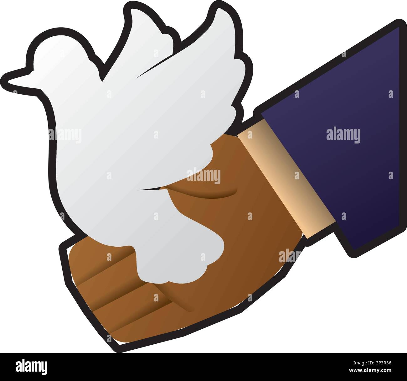 Symbolic dove logo hi-res stock photography and images - Alamy