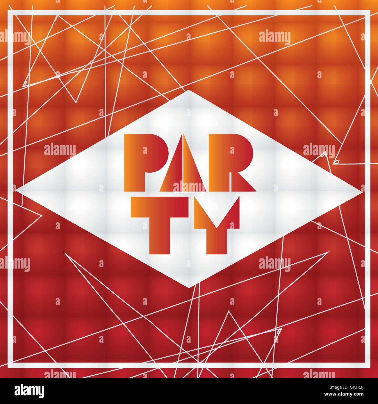 party advertising card design Stock Vector Image & Art - Alamy