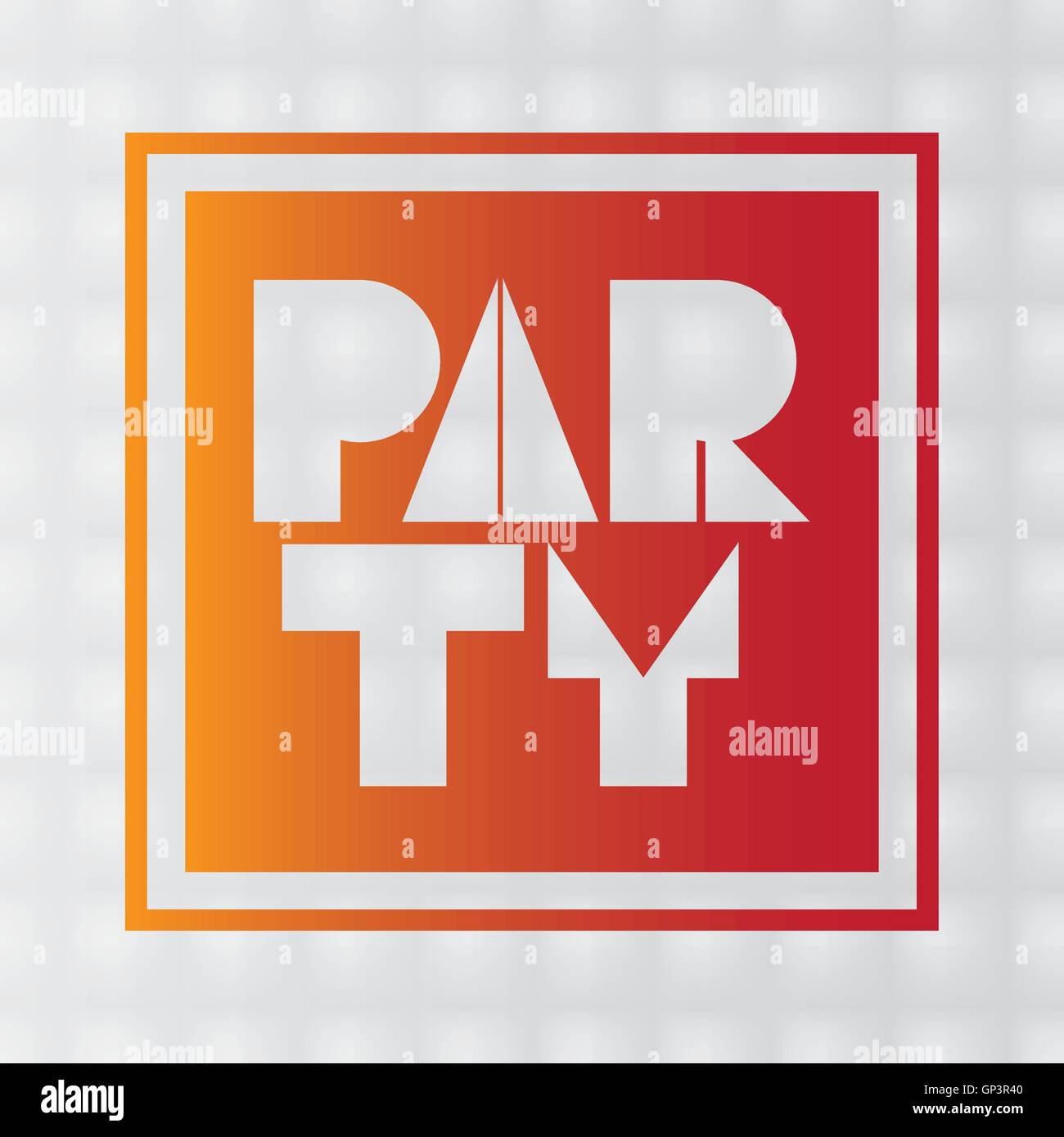 party advertising card design Stock Vector Image & Art - Alamy