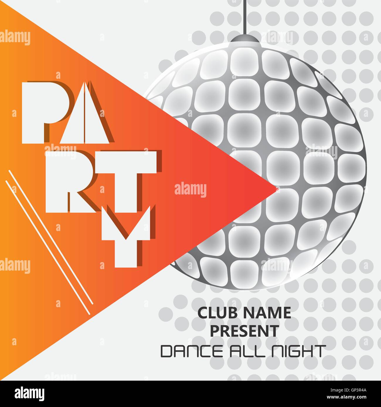 party advertising card design Stock Vector Image & Art - Alamy
