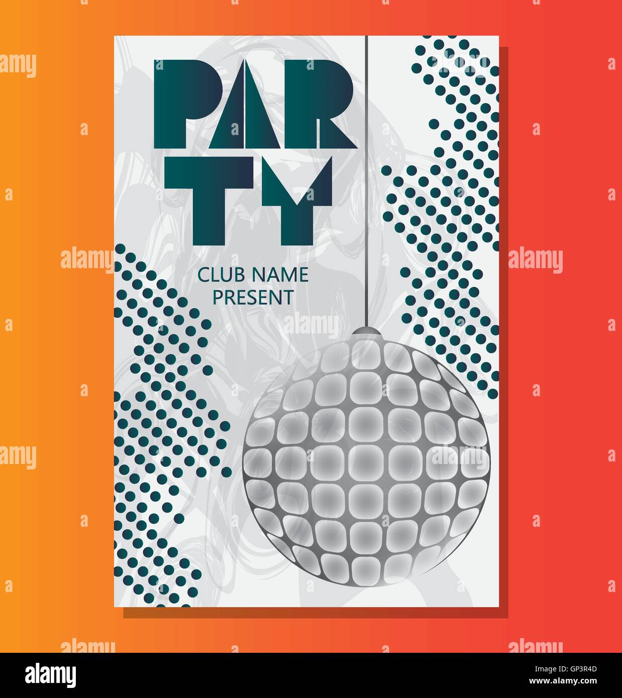 party advertising card design Stock Vector Image & Art - Alamy