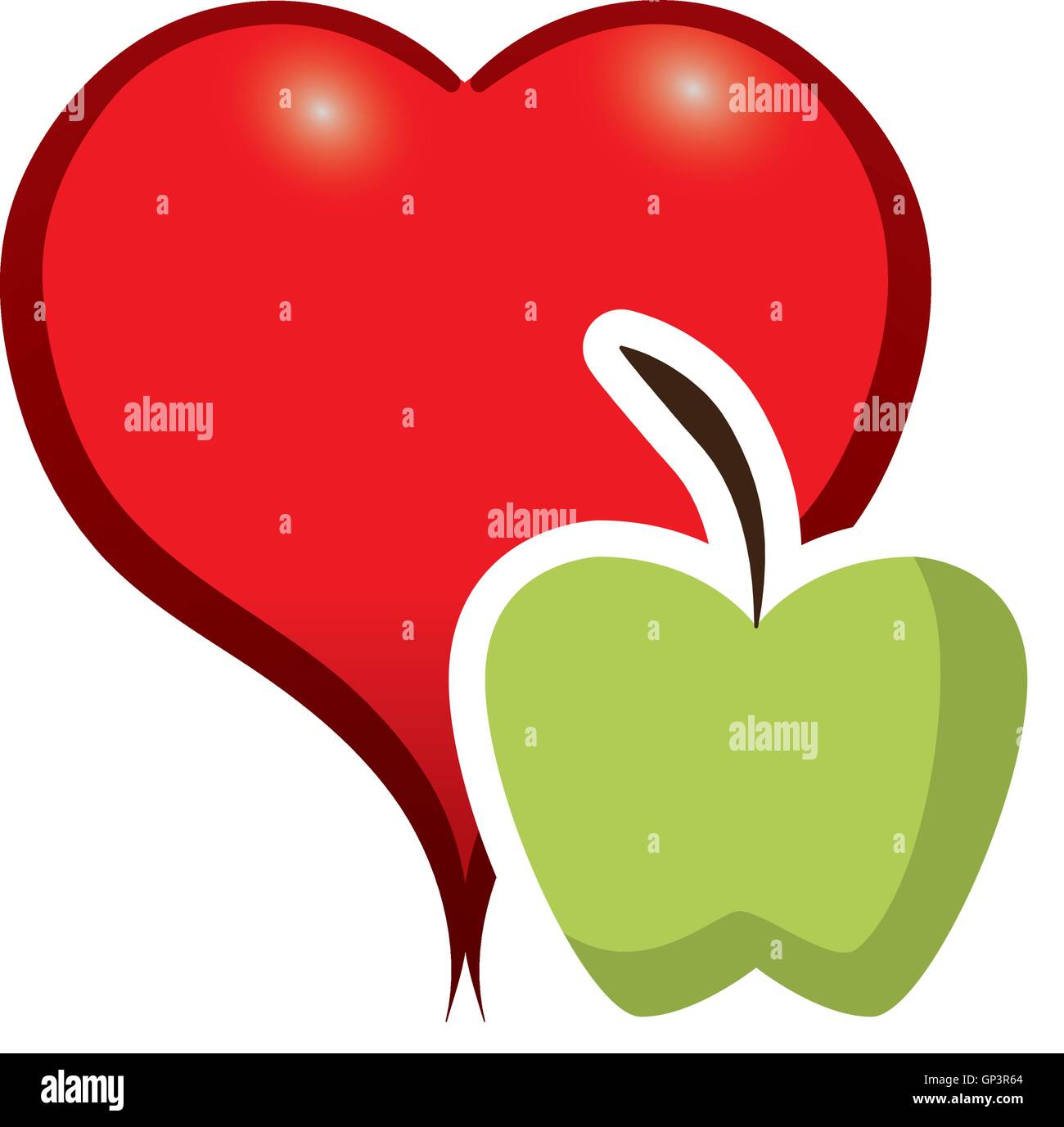 apple fruit food design Stock Vector Image & Art - Alamy