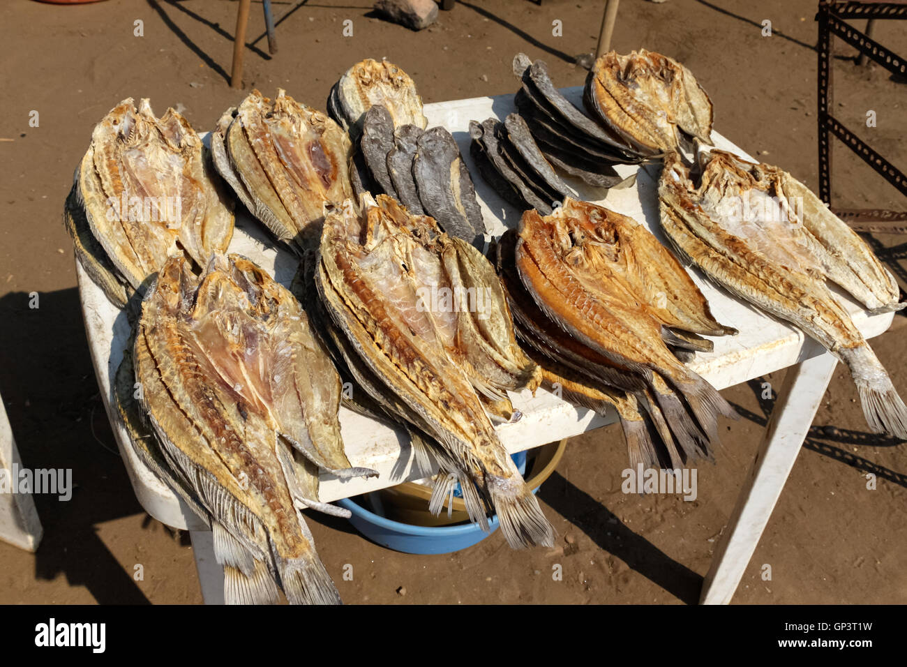 Dried fish at the street market, Luanda, Angola Stock Photo - Alamy