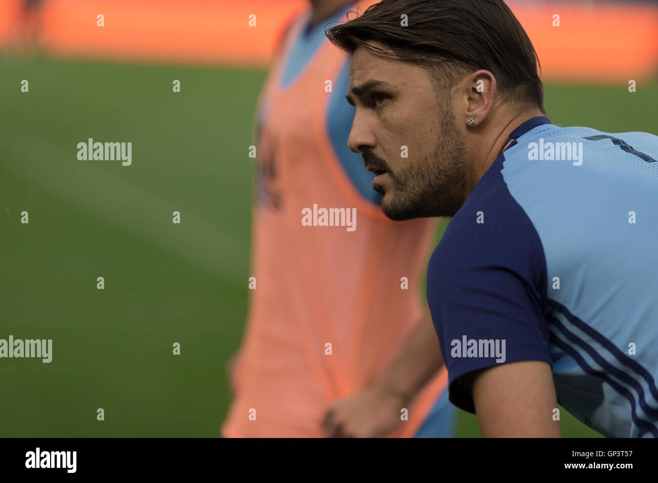 New York, United States. 01st Sep, 2016. David Villa (7) of NYC FC ...