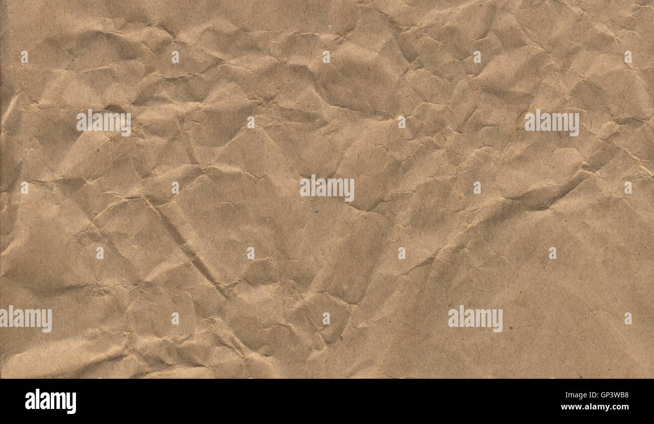 Background of a Crumpled Paper Bag Stock Photo - Alamy