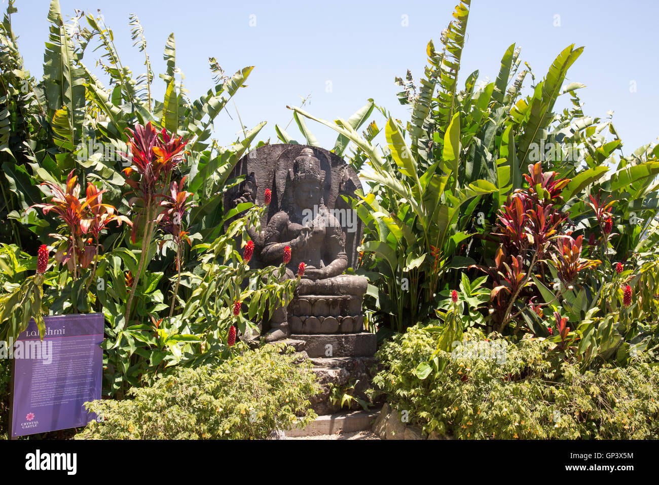 Lakshmi statue of the Goddess of Abundance at Crystal Castle and ...