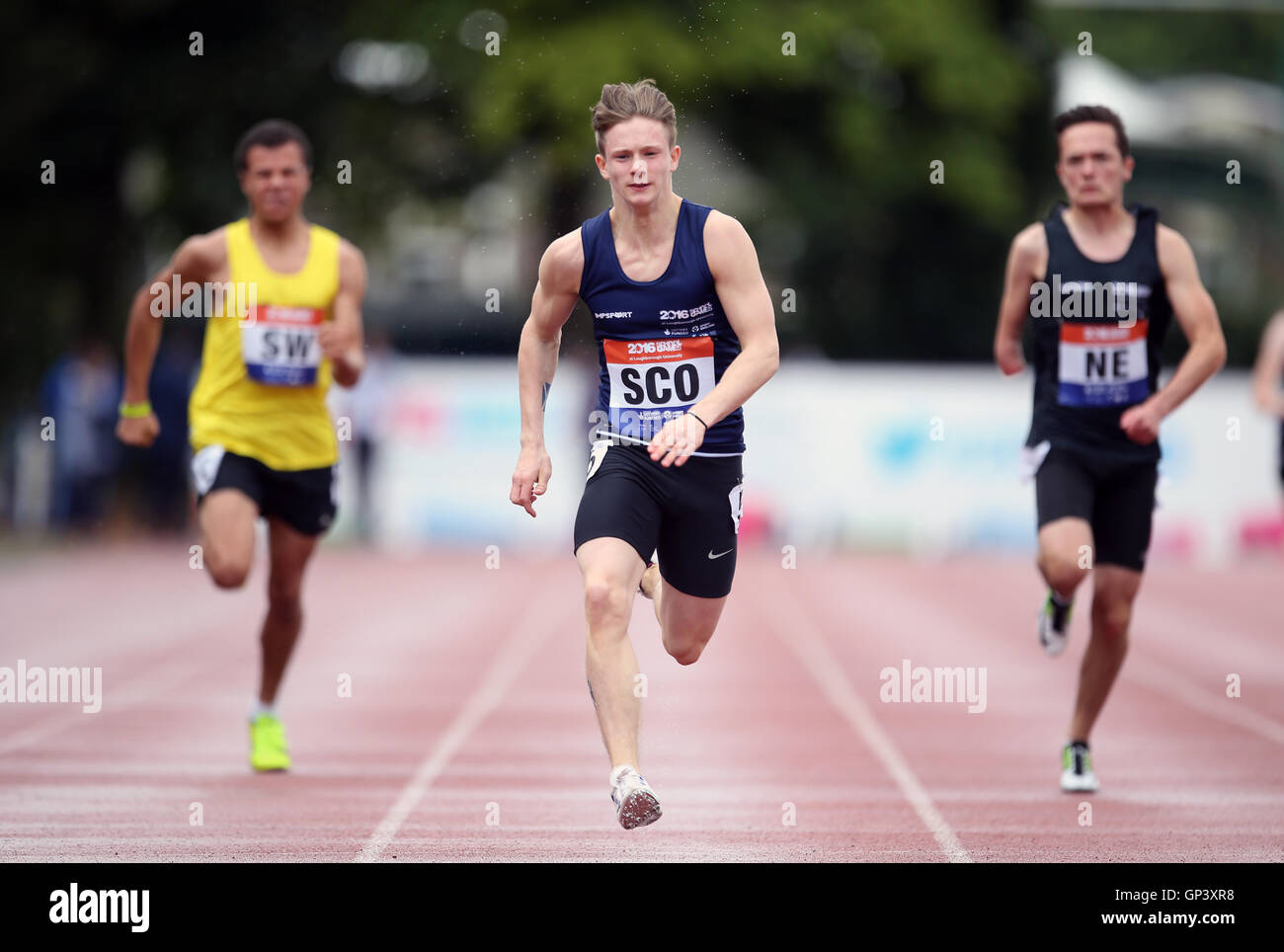 Scotlands nathan fleetwood wins boys ambulant 100m combined hi-res ...