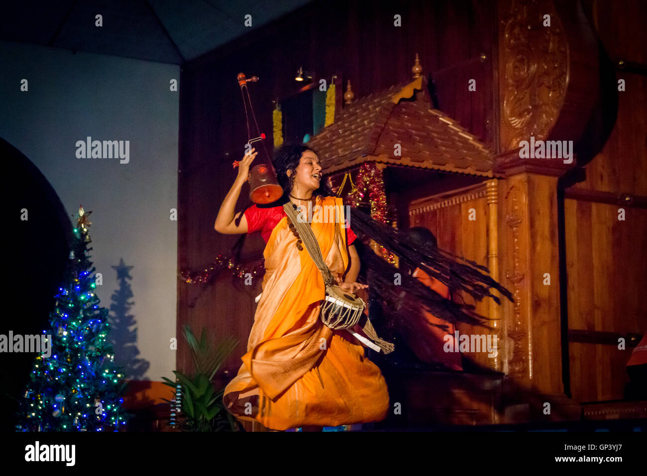 Parvathy Baul, Bengali folk singer, India performing at Sivananda ...