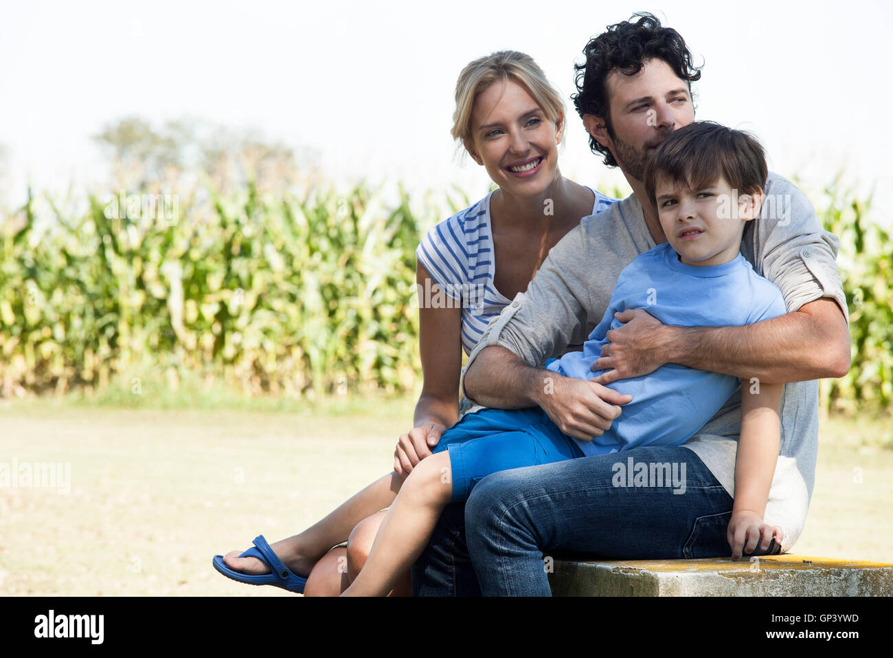 Parents with son, portrait Stock Photo - Alamy