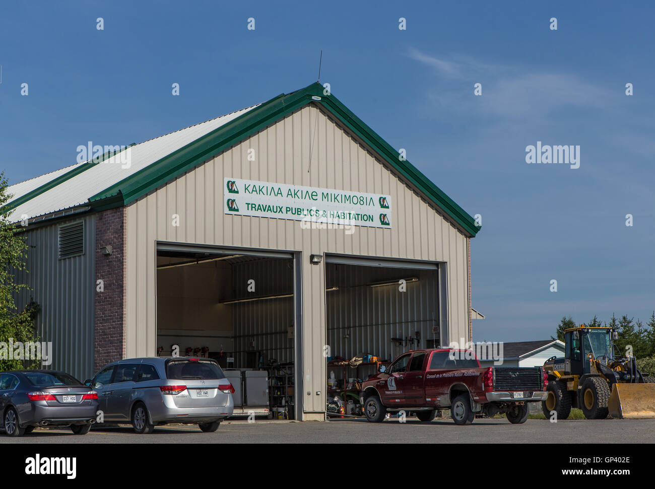 Public work building is pictured in the Indian reserve of Pikogan, home ...