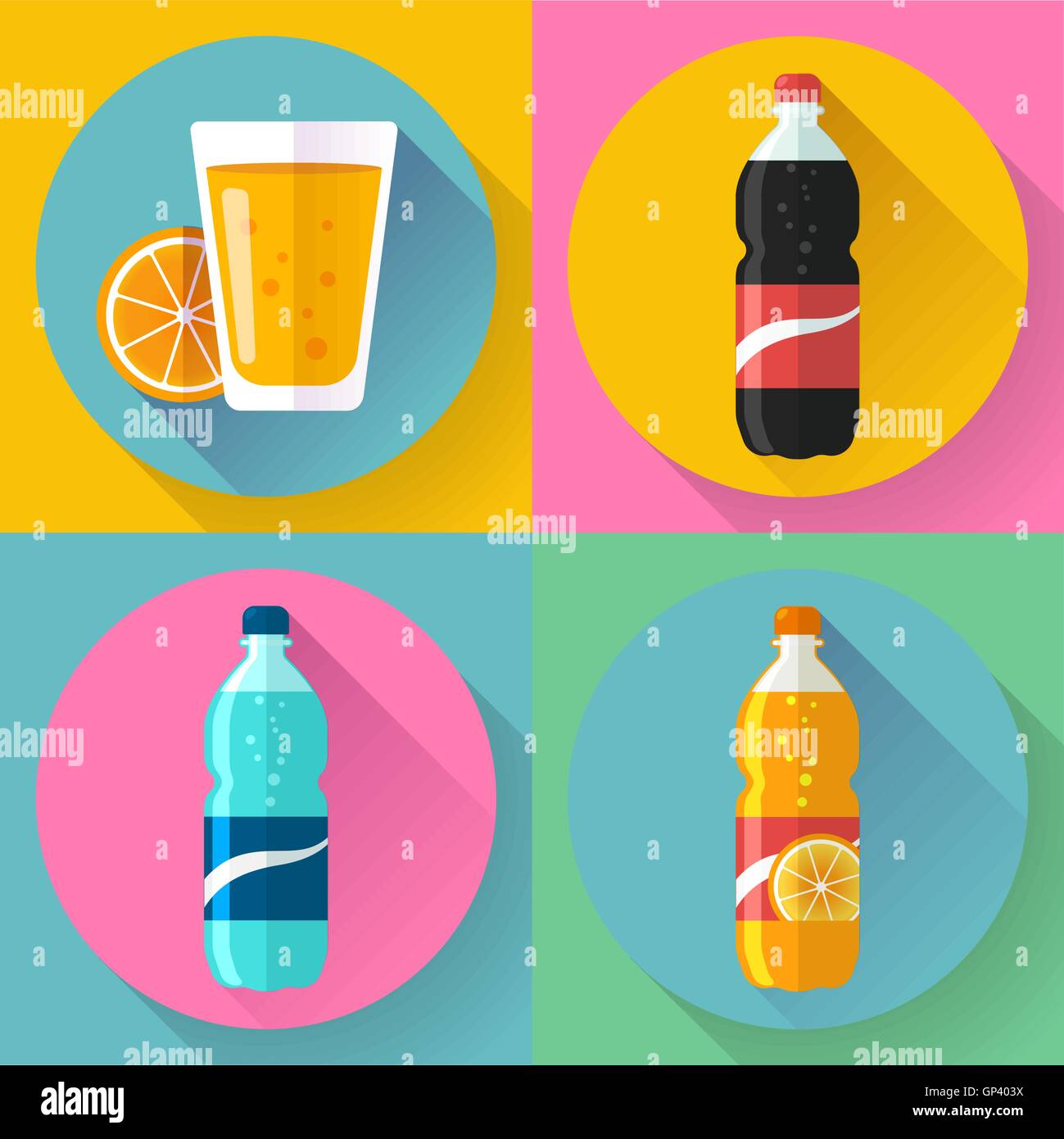 Flat Drink icons for web and applications Stock Vector Image & Art - Alamy