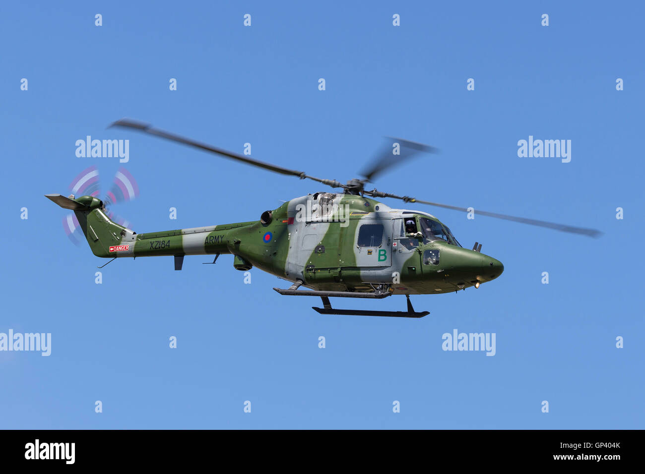 British Army Air Corps Westland WG-13 Lynx AH7 military helicopter ...