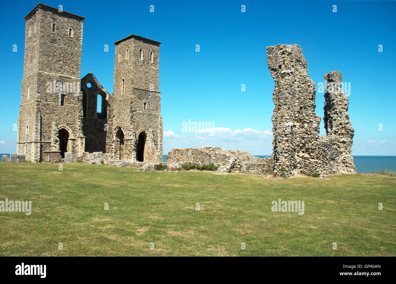 Reculver Tower, Kent, England Stock Photo - Alamy