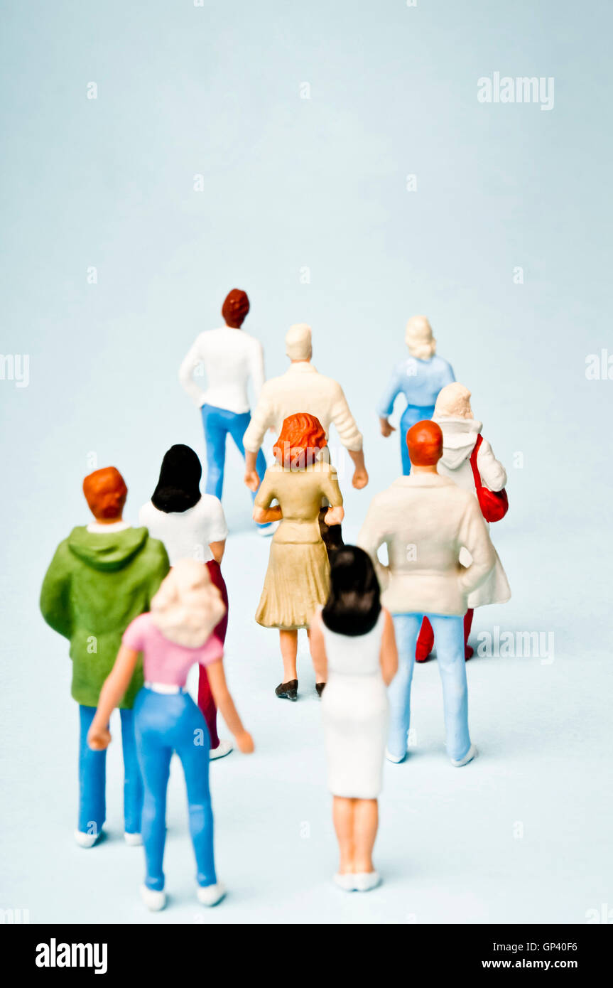 Miniature people crowd hi-res stock photography and images - Alamy