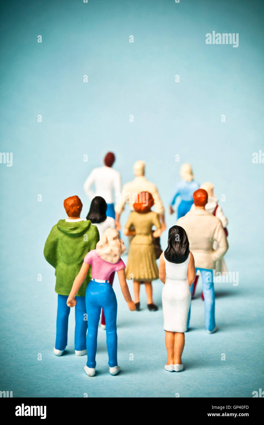 Miniature people crowd hi-res stock photography and images - Alamy