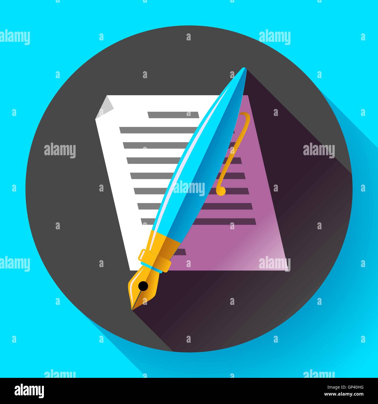 Edit document sign symbol icon vector. Flat designed style Stock Vector ...