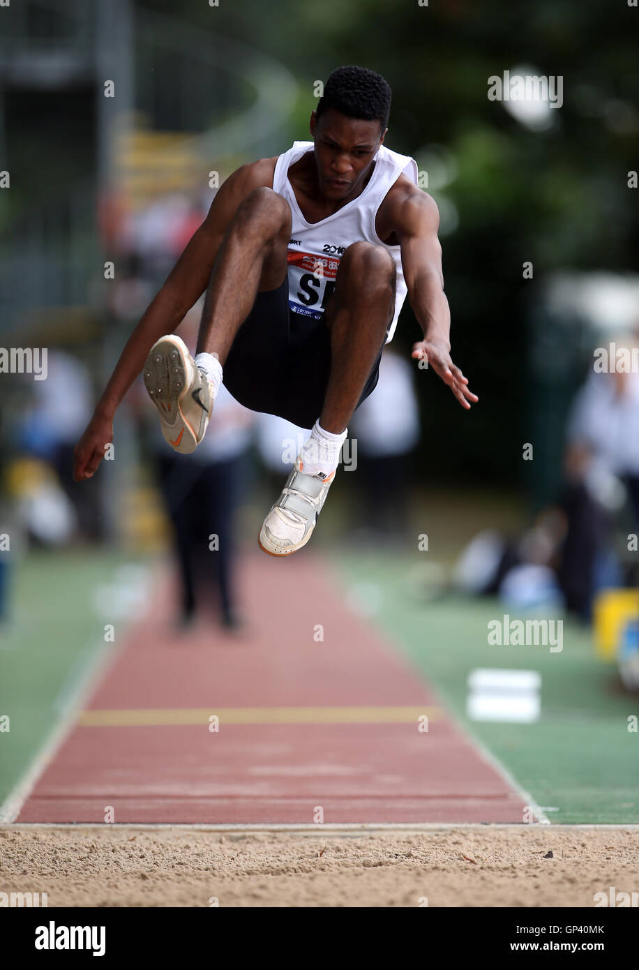 Action from the boys Triple Jump during the Athletics on day two of the ...