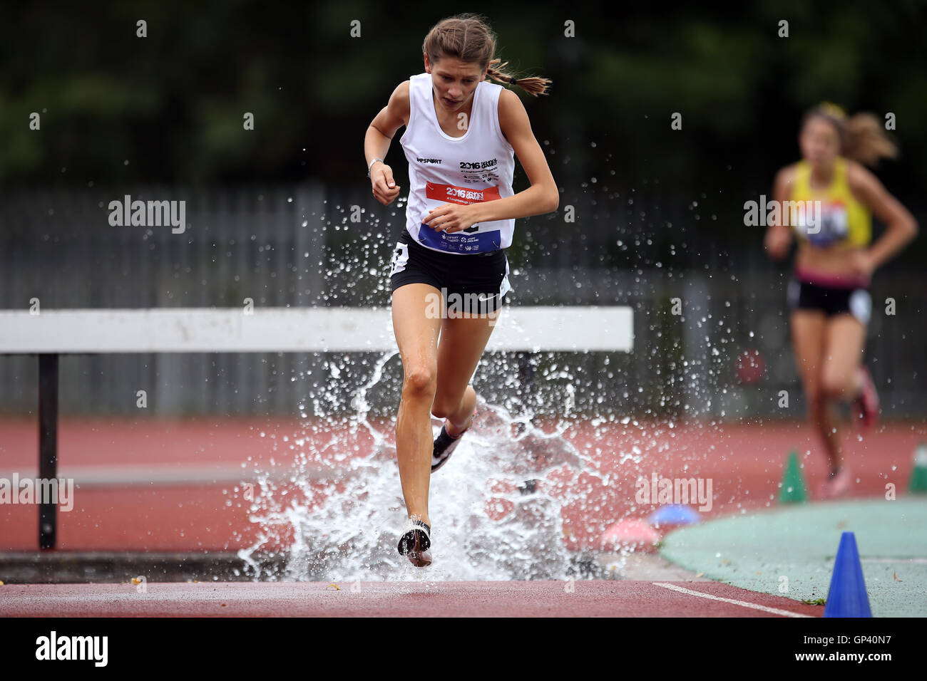 Action from the girls 1500m Steeple chase with England's South East's ...