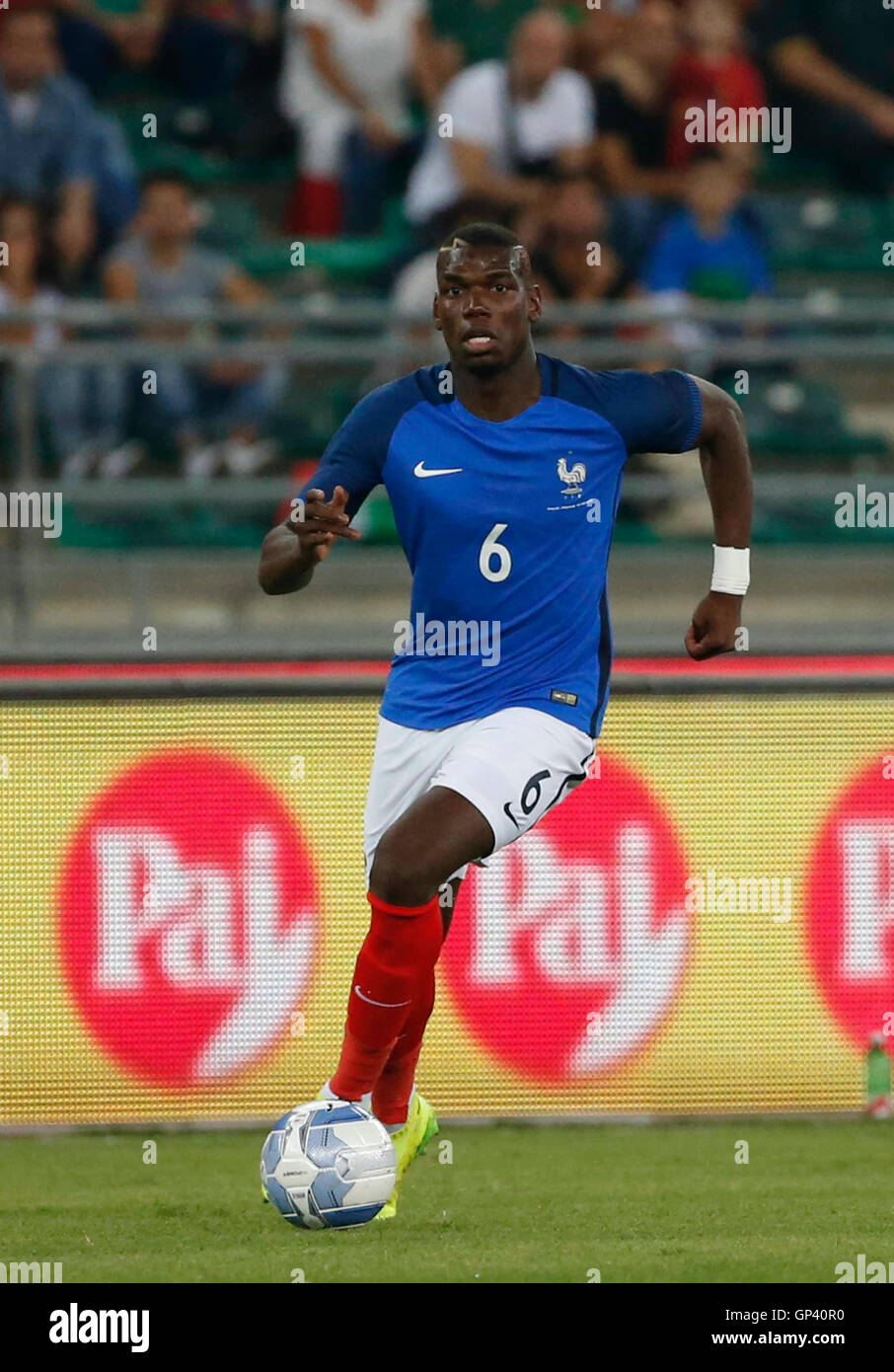 Paul Pogba during the friendly football match between the national ...