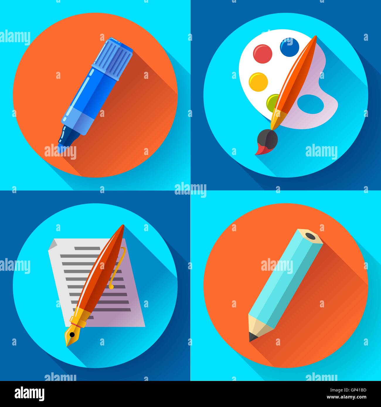 Painting and Drawing Icons set Stock Vector Image & Art - Alamy