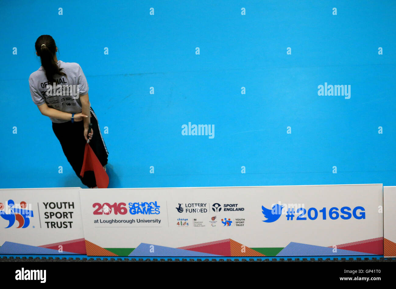 Line judge during the match between Northern Ireland and Scotland East ...