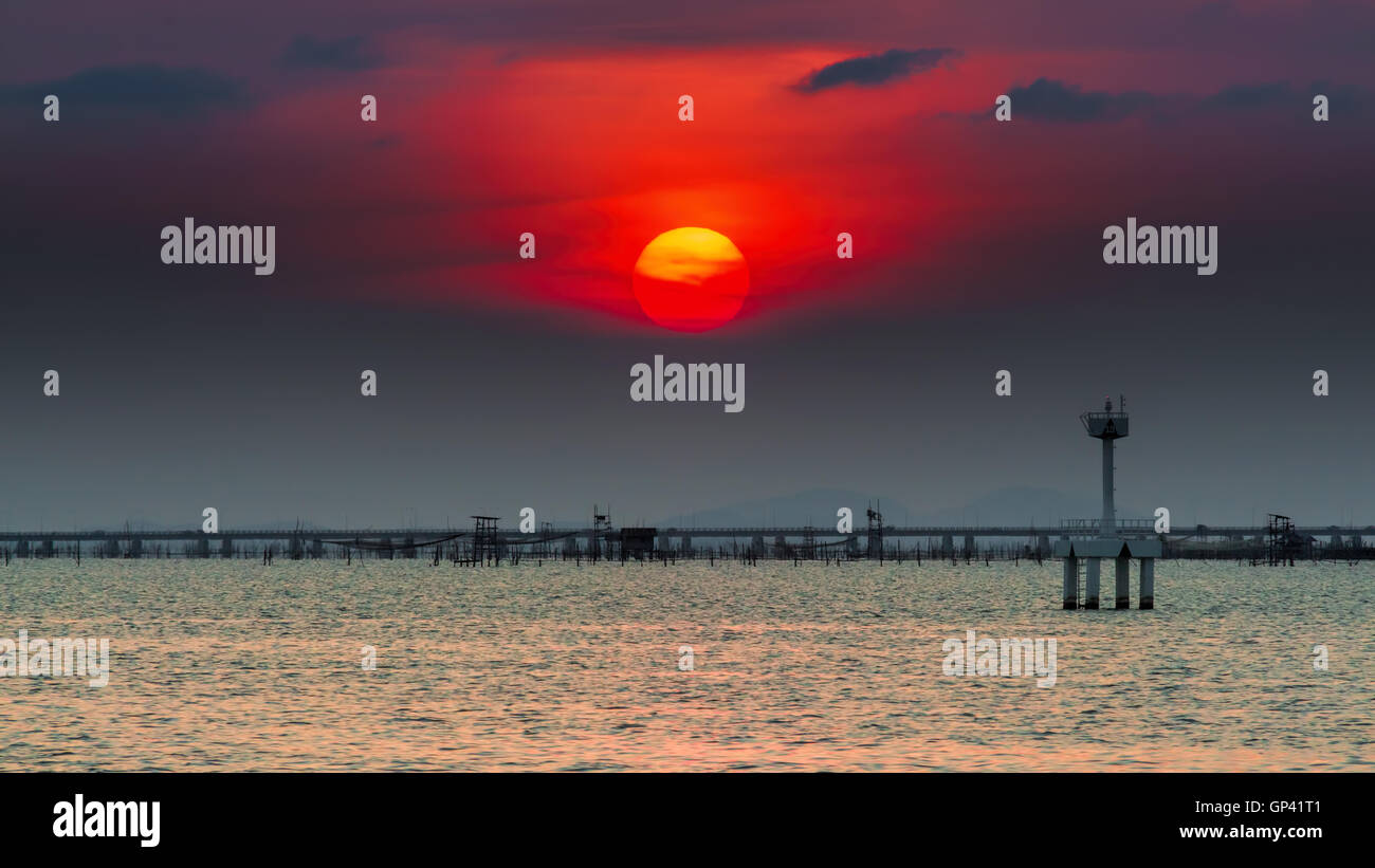 Partly cloudy sunset hi-res stock photography and images - Alamy