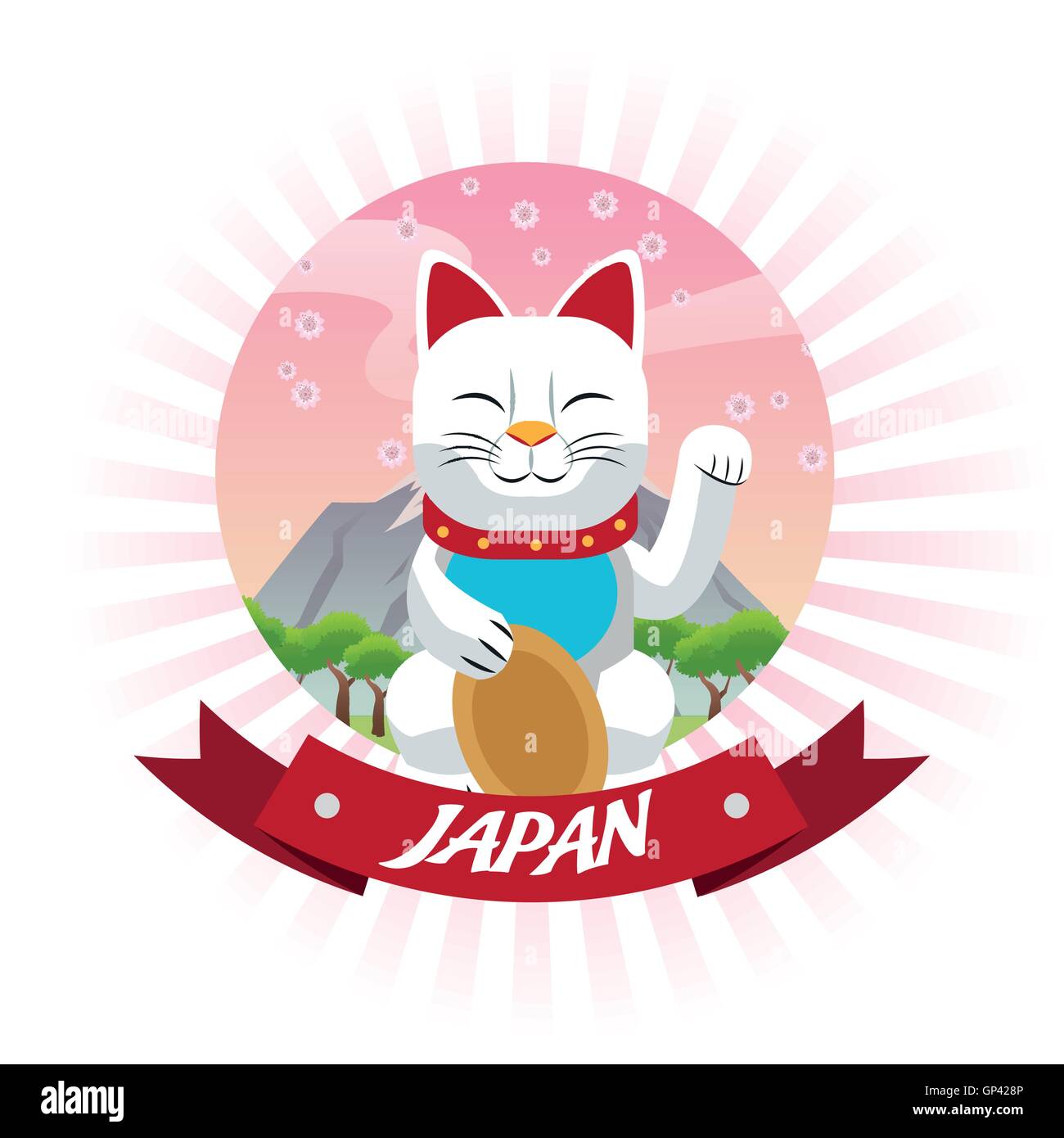 lucky cat japan culture design Stock Vector Image & Art - Alamy