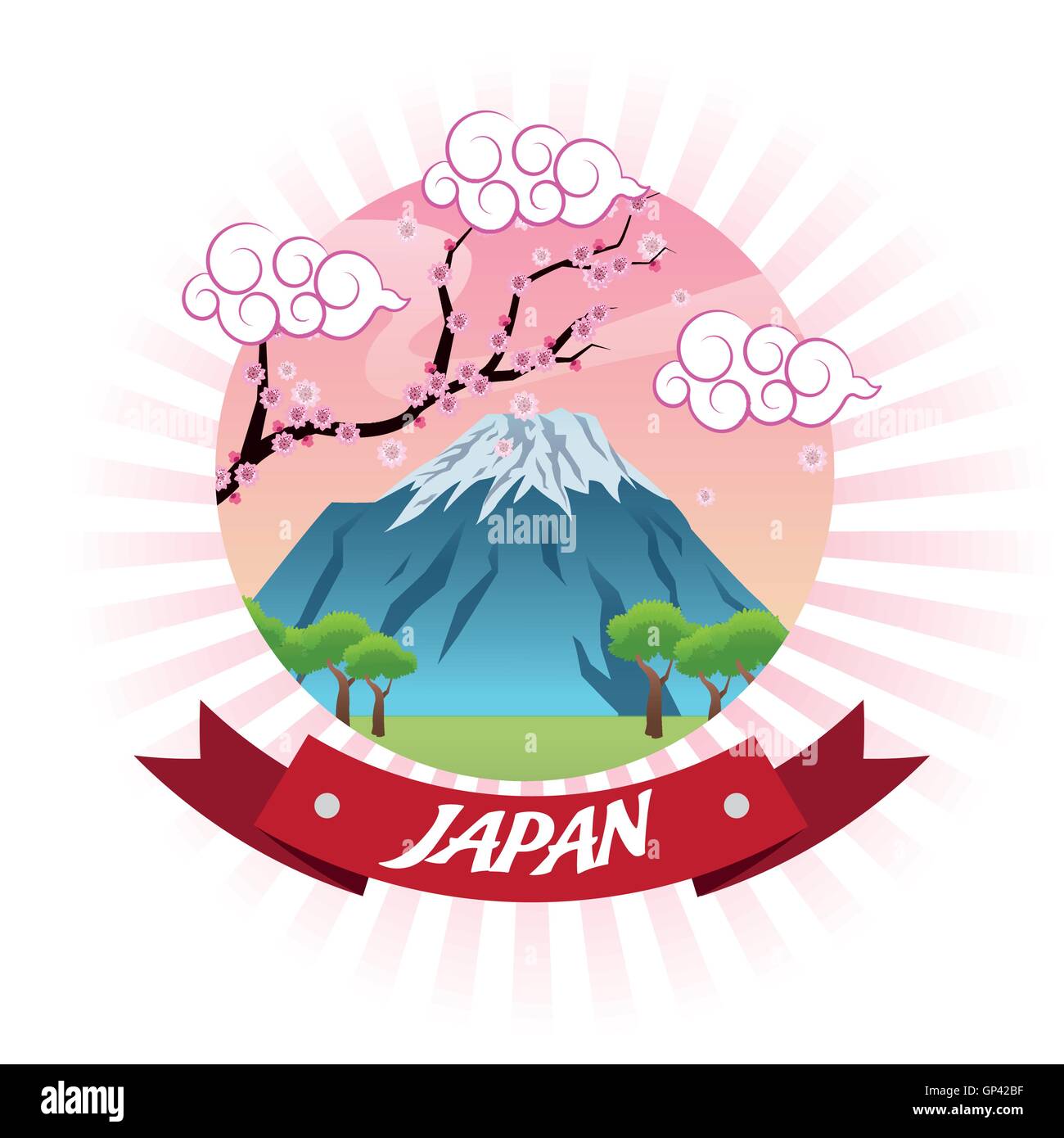 landscape japan culture design Stock Vector Image & Art - Alamy