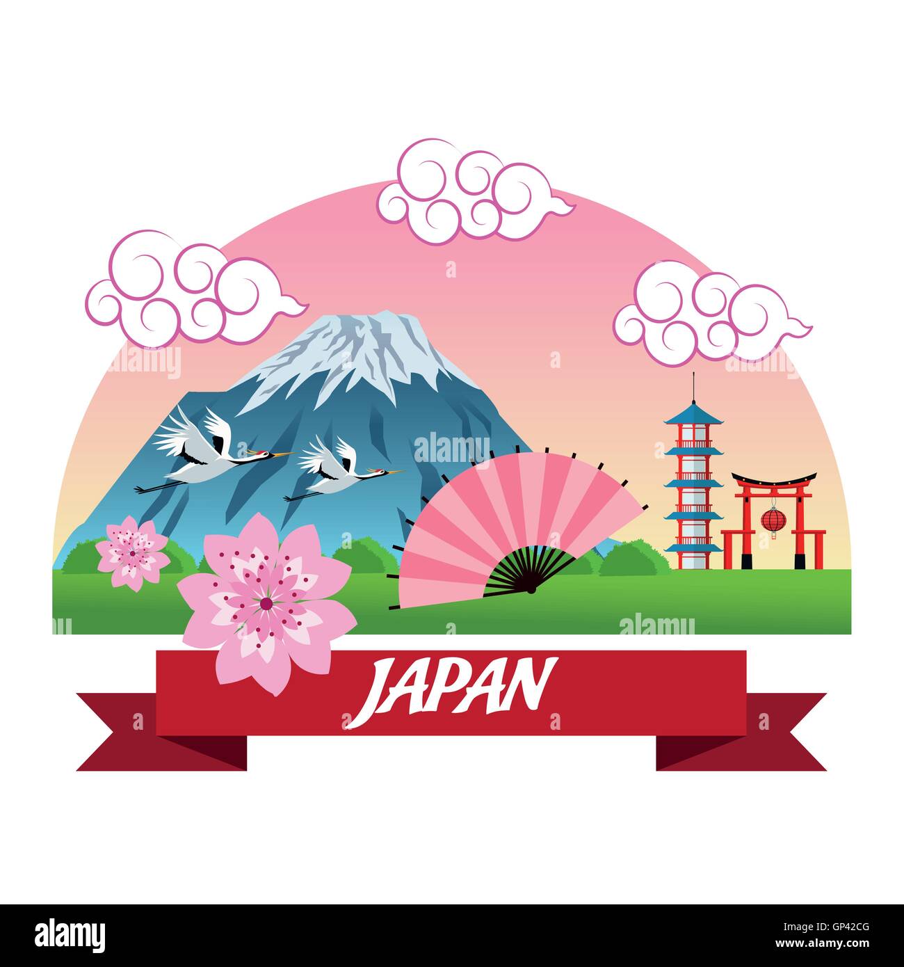 fan japan culture design Stock Vector Image & Art - Alamy