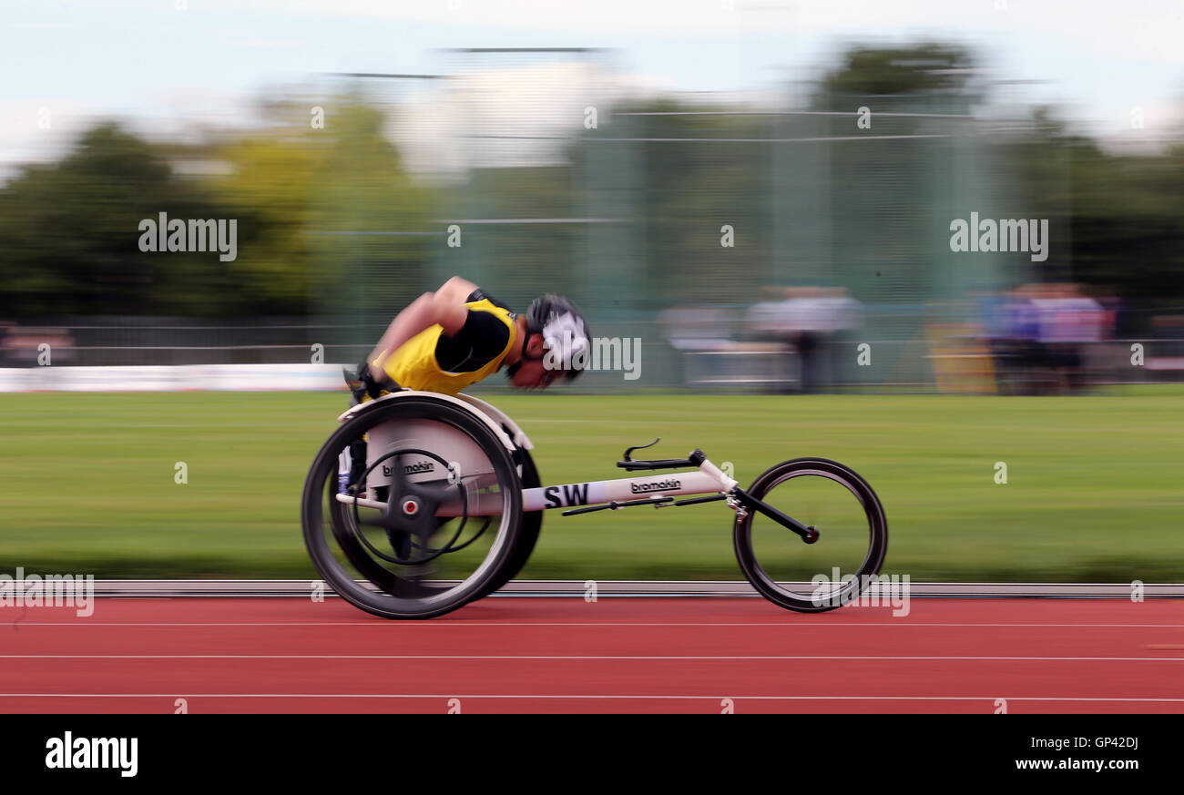 Action from the wheelchair race hi-res stock photography and images - Alamy