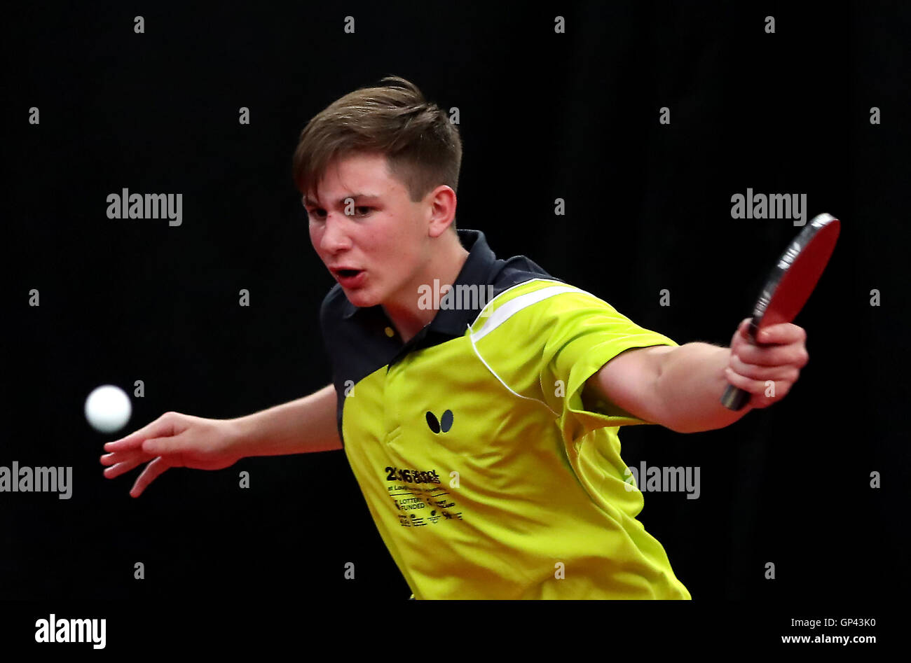 England - Midlands' Alex Ramsden during the team table tennis on day ...