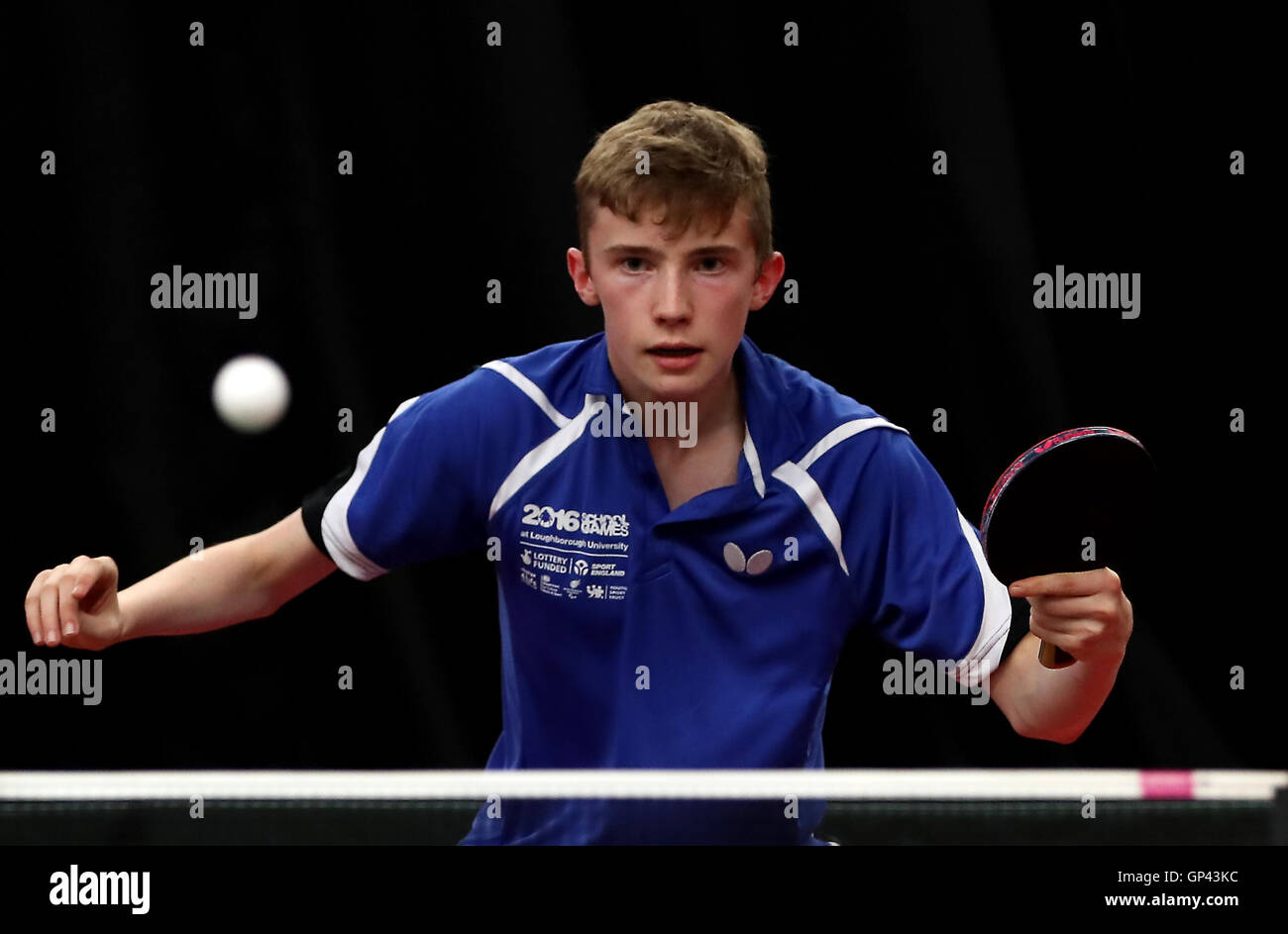 Scotland's Calum Morrison during the team table tennis on day two of ...