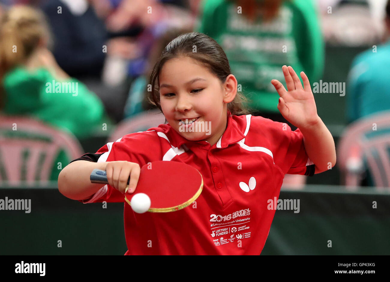 Wales' Anna Hursey during the team table tennis on day two of the 2016 ...